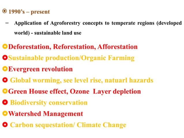 History of Agroforestry and ICRAF, Taungya system, Shifting cultivation ...