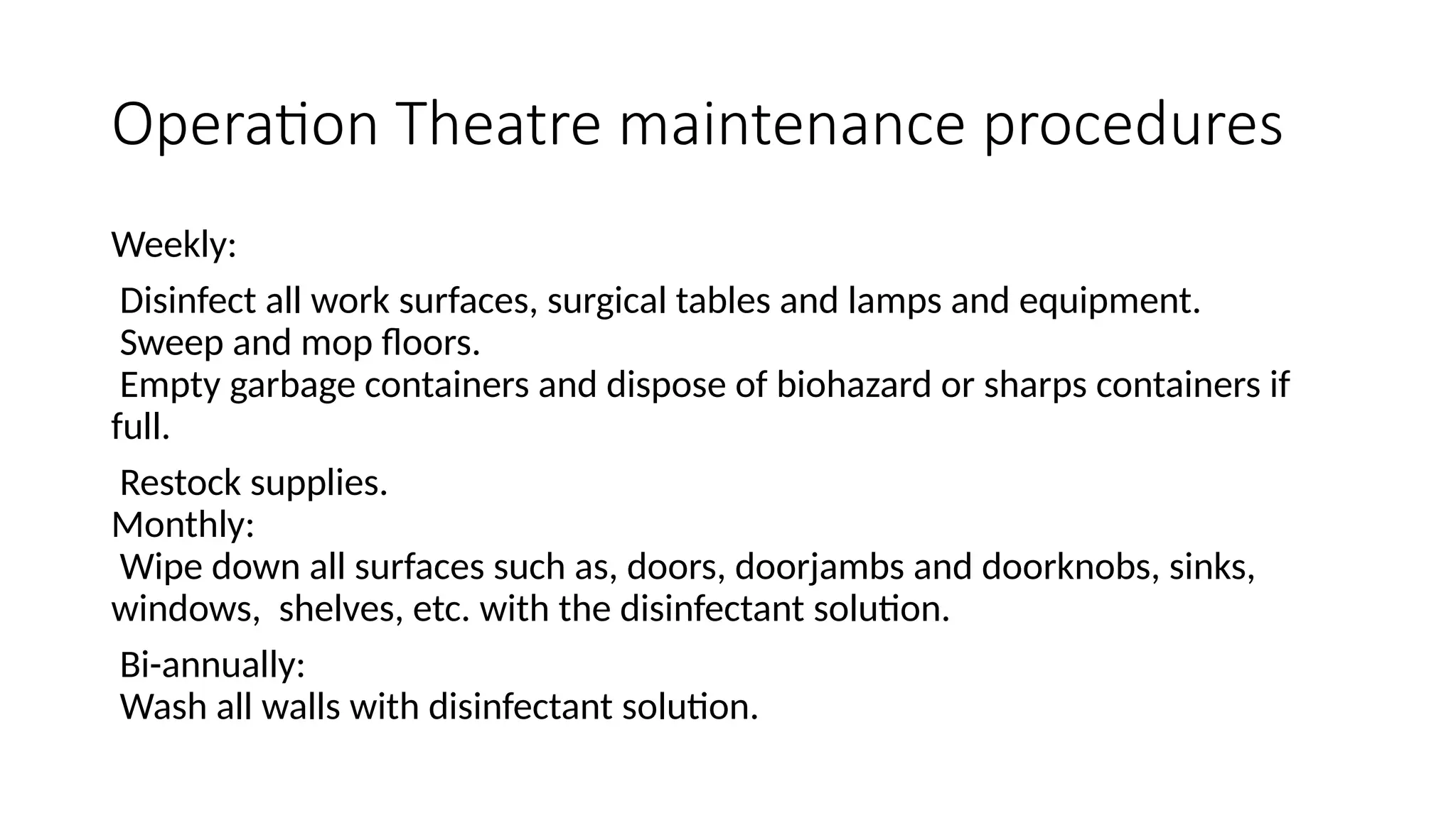 Perioperative theatre technical services | PPTX