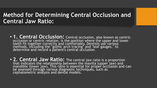 presentation about articulation, occlusion and malacclusion | PPTX