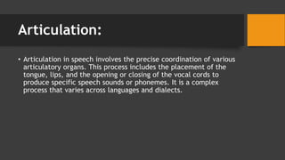 presentation about articulation, occlusion and malacclusion | PPT