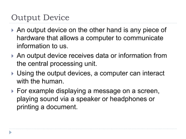 Topic 3 -Input output devices in computer.pptx | Operating Systems ...
