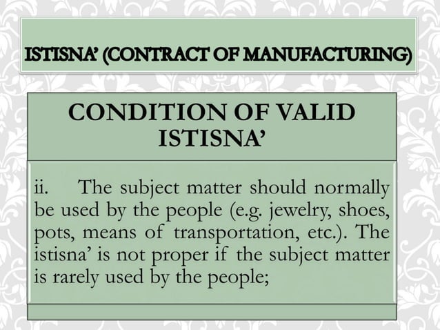 istisna 2 | PPT