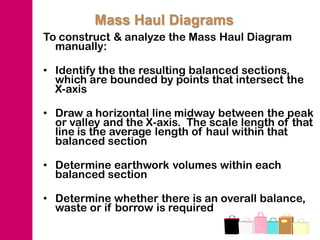 Topic 3 mass haul diagram | PDF