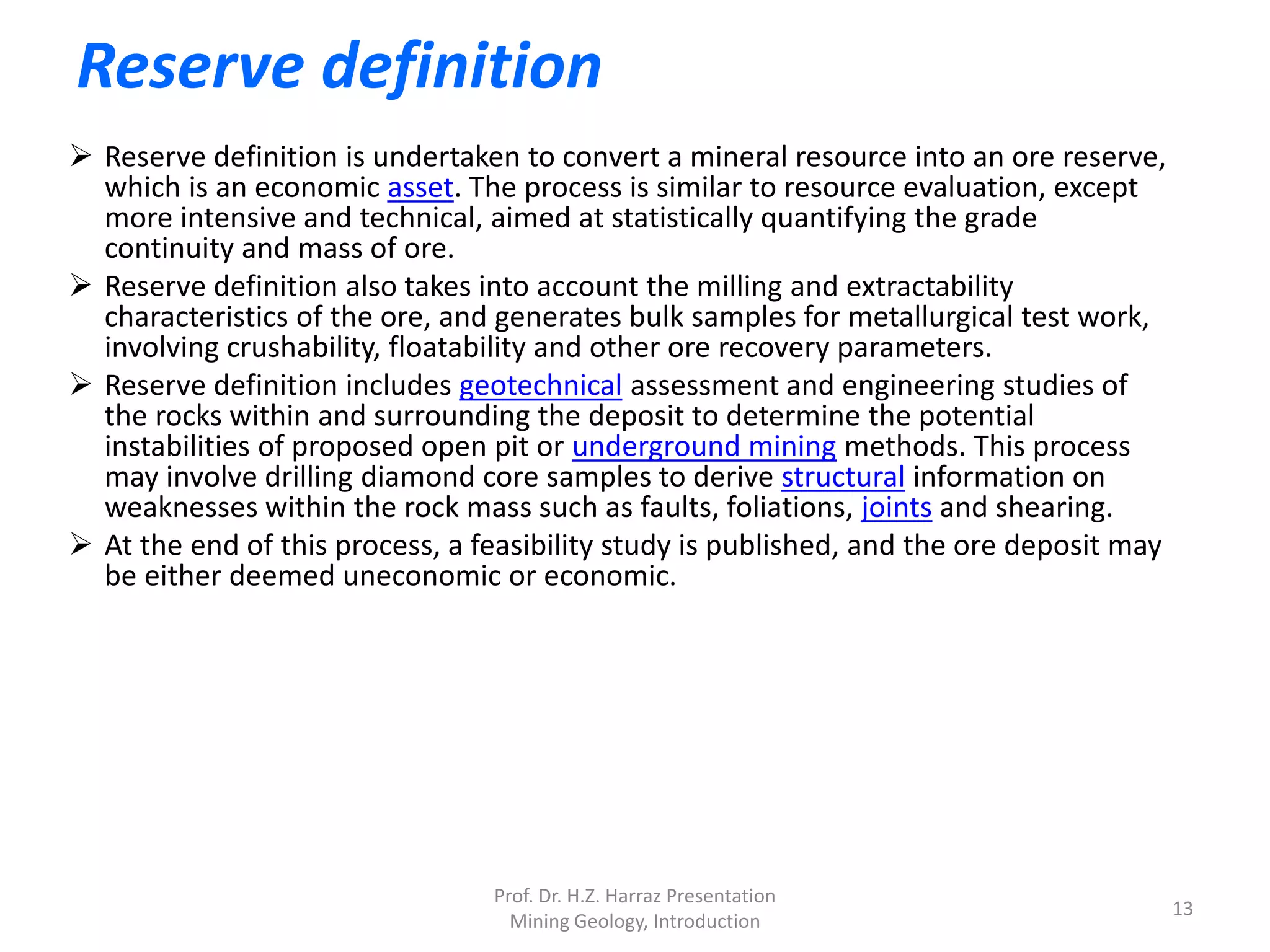 Topic 3- mineral resource and reserve | PDF