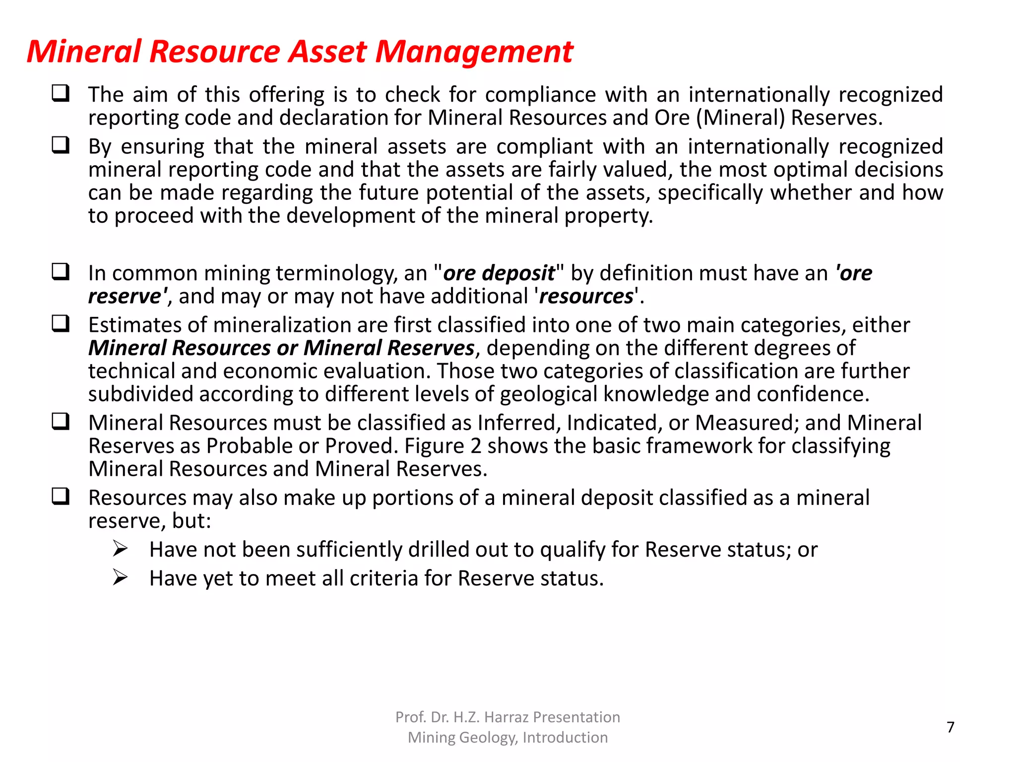 Topic 3- mineral resource and reserve | PDF