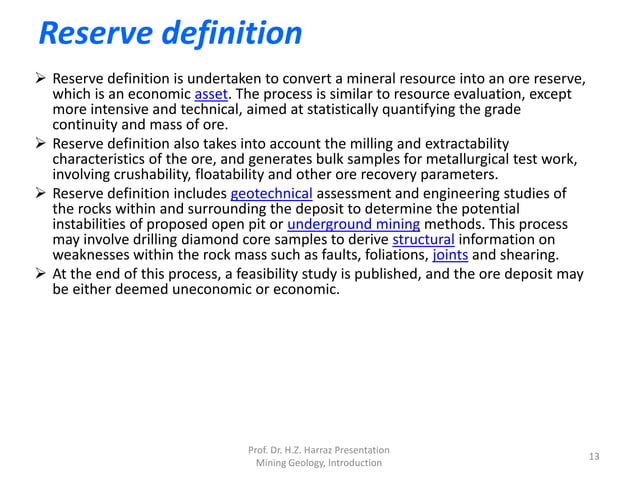 Topic 3- mineral resource and reserve | PDF | Geology | Science
