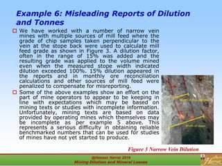 mining dilution and mineral losses | PDF