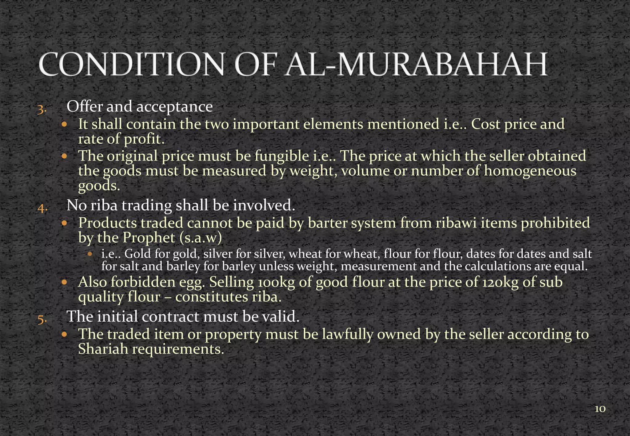 BA'I AL MURABAHAH | PPT