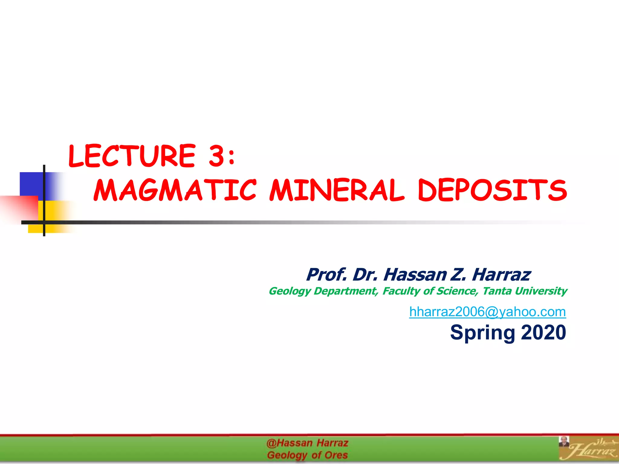 Topic 3 Ore Forming Processes And Magmatic Mineral Deposits Pdf