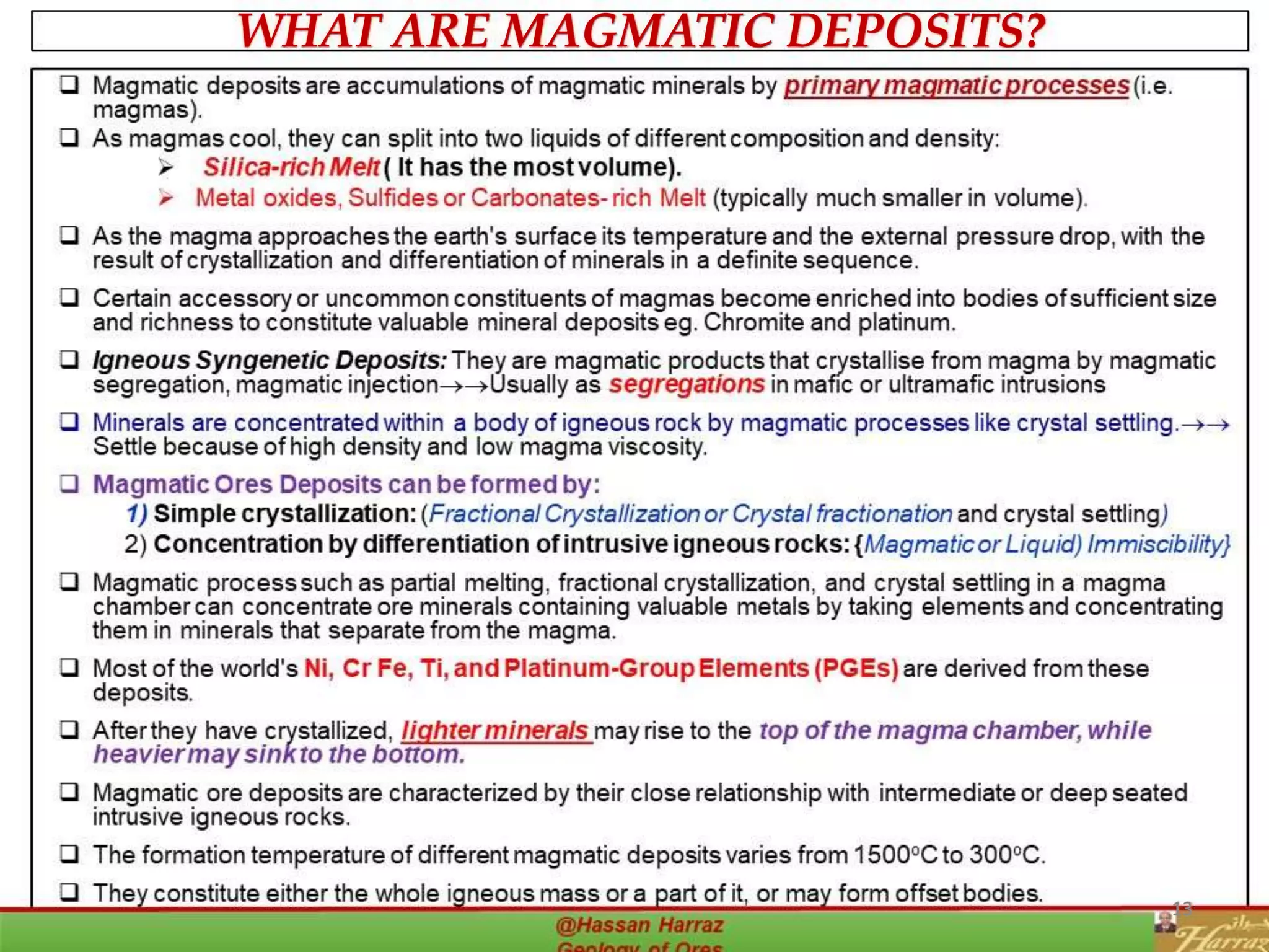 Topic 3 Ore Forming Processes And Magmatic Mineral Deposits Pdf