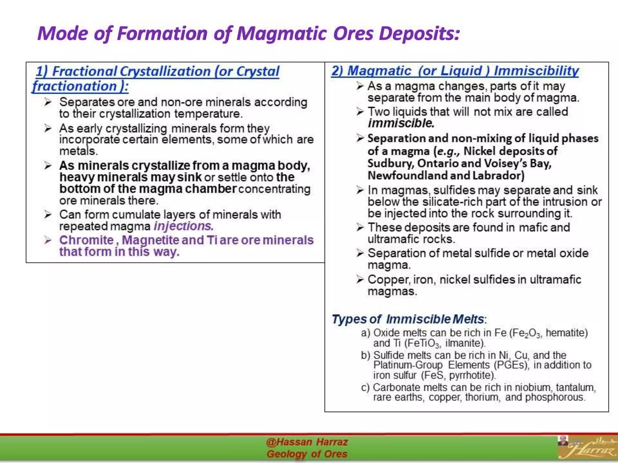 Topic 3 ore forming processes and magmatic mineral deposits | PDF
