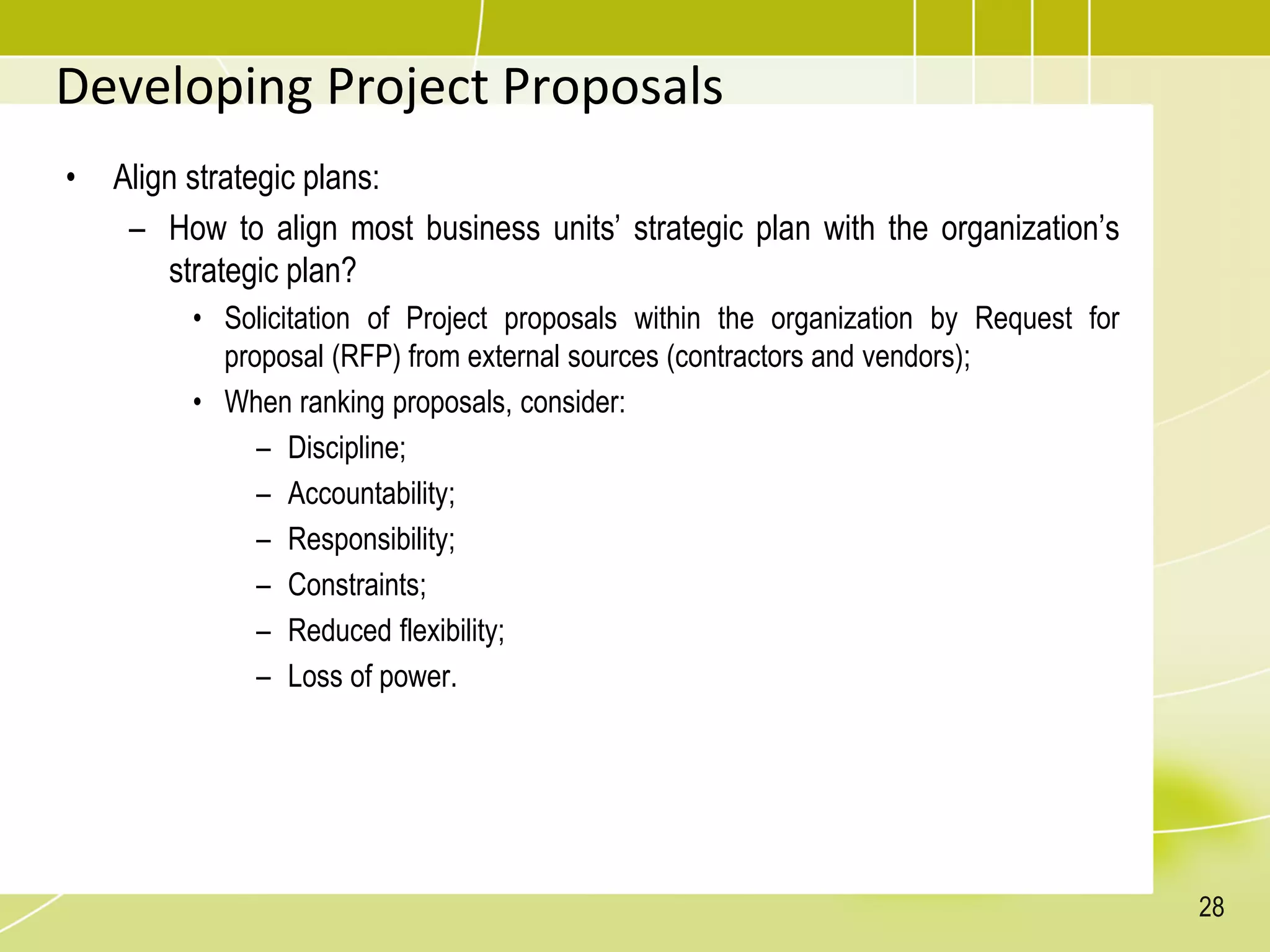 Topic 3 Project Selection And Portfolio Managementpdf