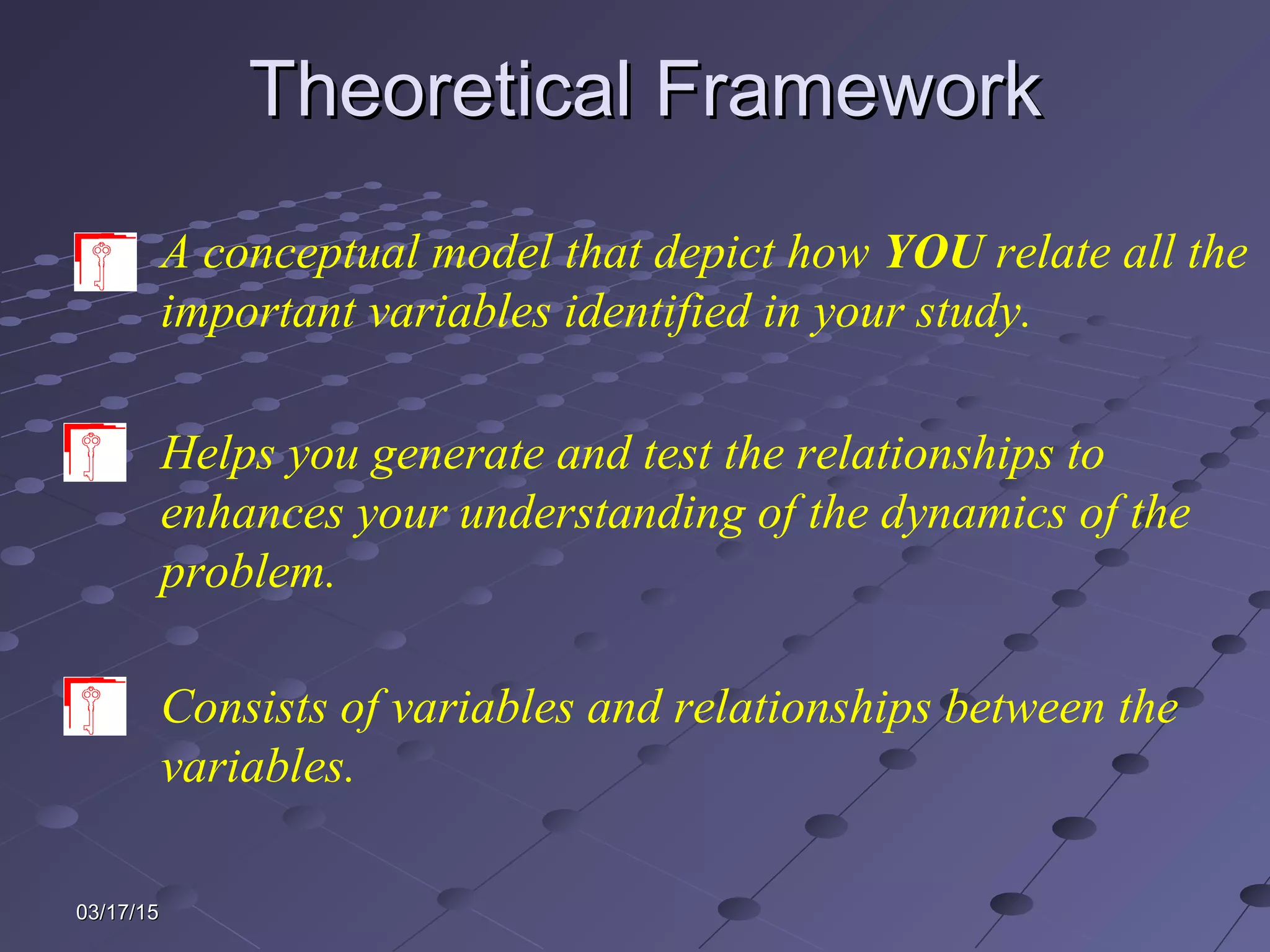 Topic 3 theoretical framework | PPT
