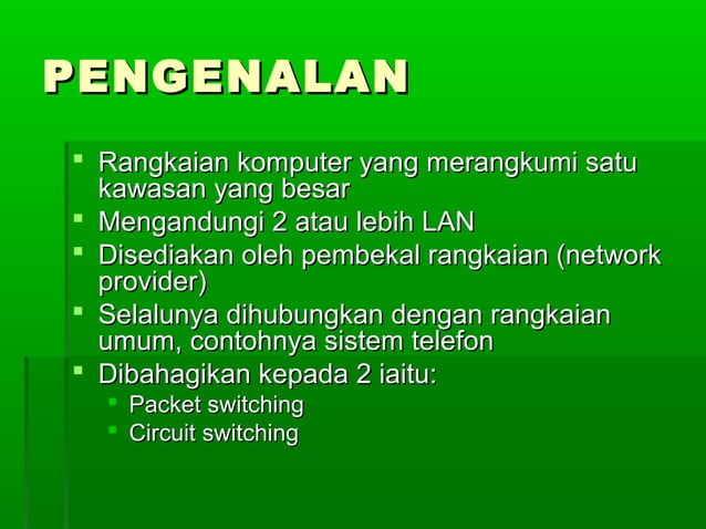 Wide Area Network | PPT