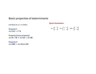 Topic 3 (3) Determinants.pdf determinants properties | PDF