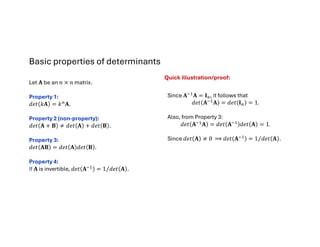 Topic 3 (3) Determinants.pdf determinants properties | PDF