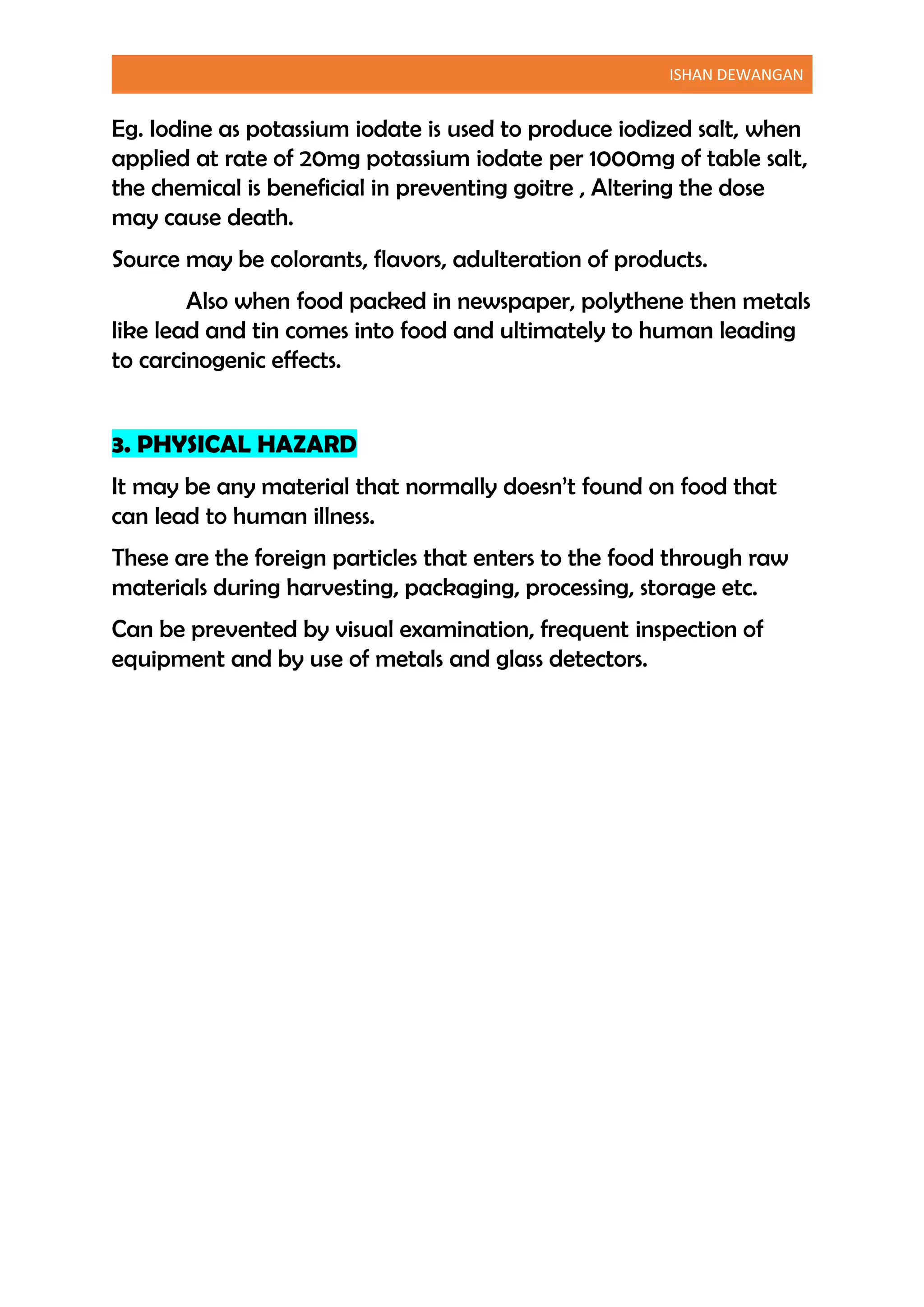 Hazards and risks, management of hazard, control of parameters | PDF