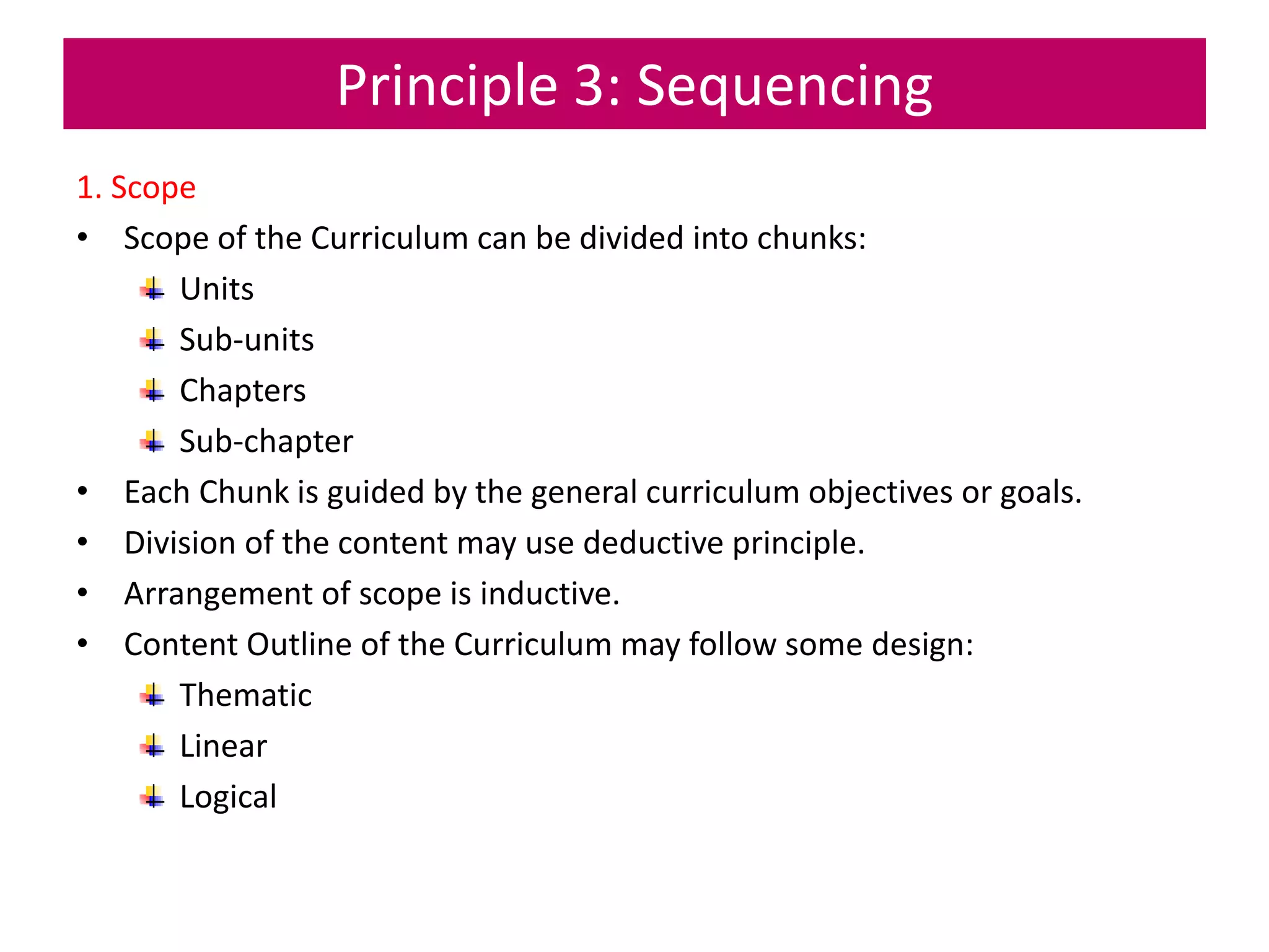 TSL3143 Topic 3a Principles in Curriculum Design | PPTX