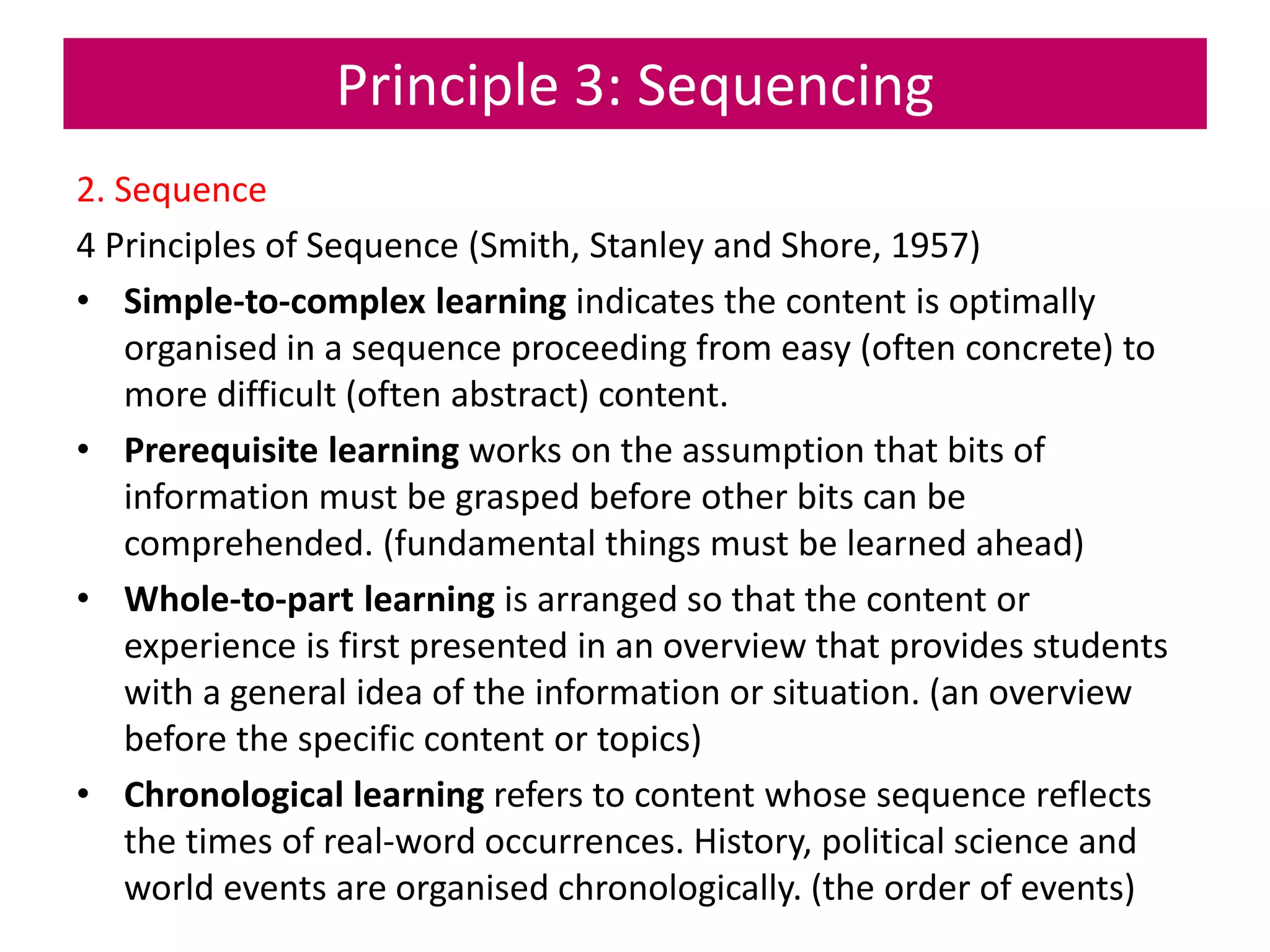 TSL3143 Topic 3a Principles in Curriculum Design | PPTX