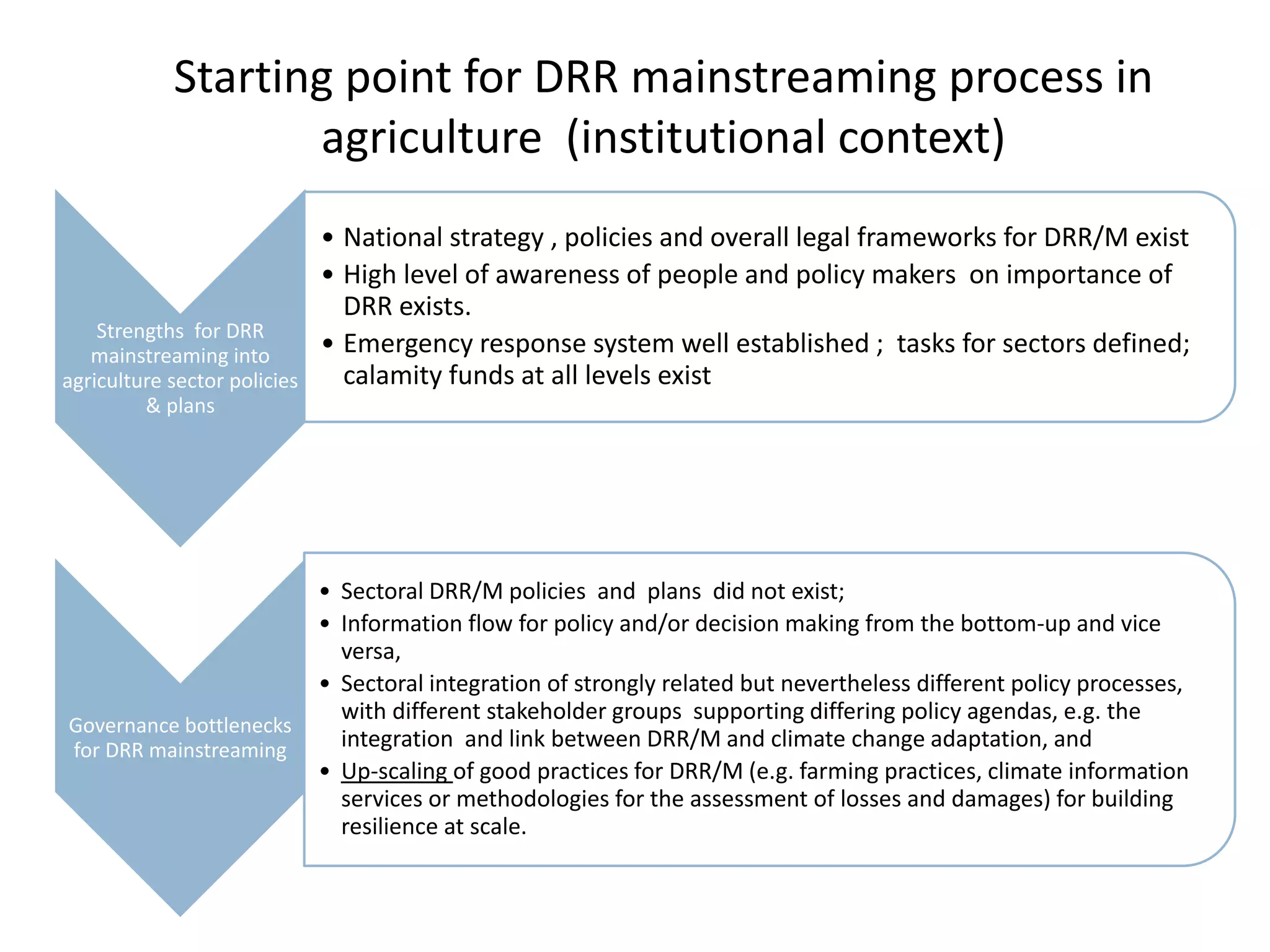 Mainstreaming Disaster Risk Reduction (DRR) into sectoral policies | PDF