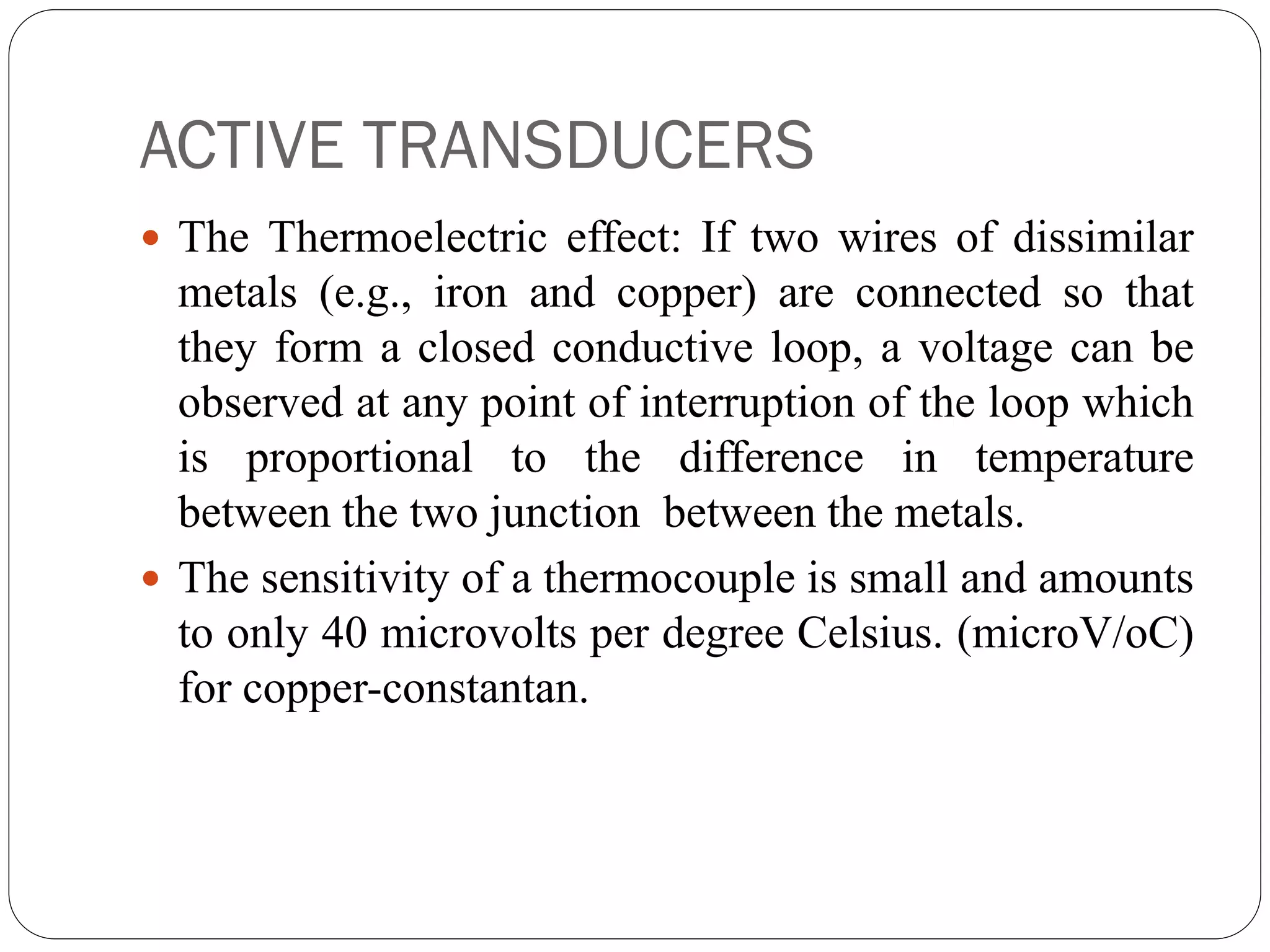 Basic transducer principles | PDF