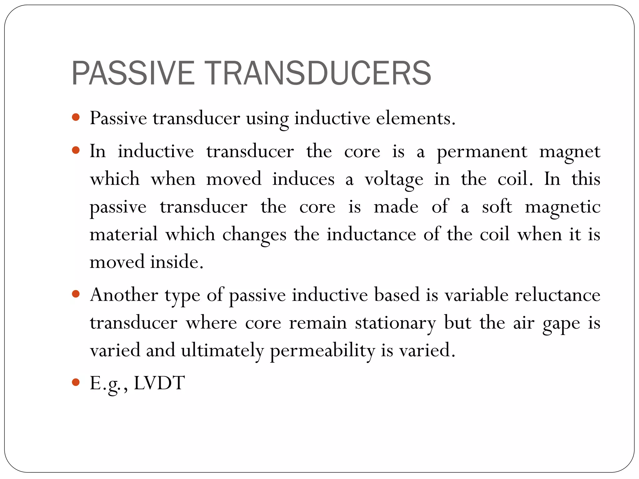 Basic transducer principles | PDF