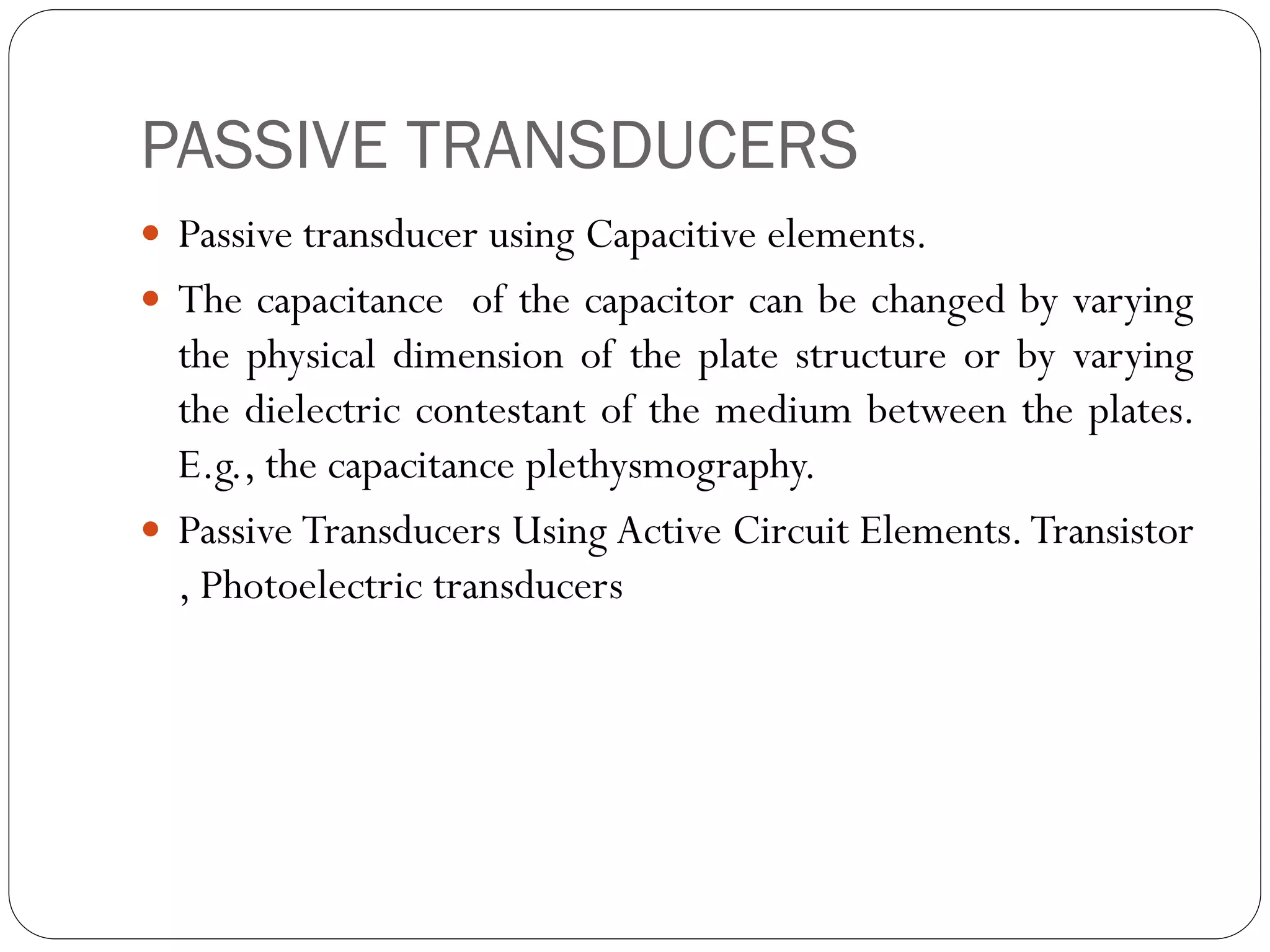 Basic transducer principles | PDF