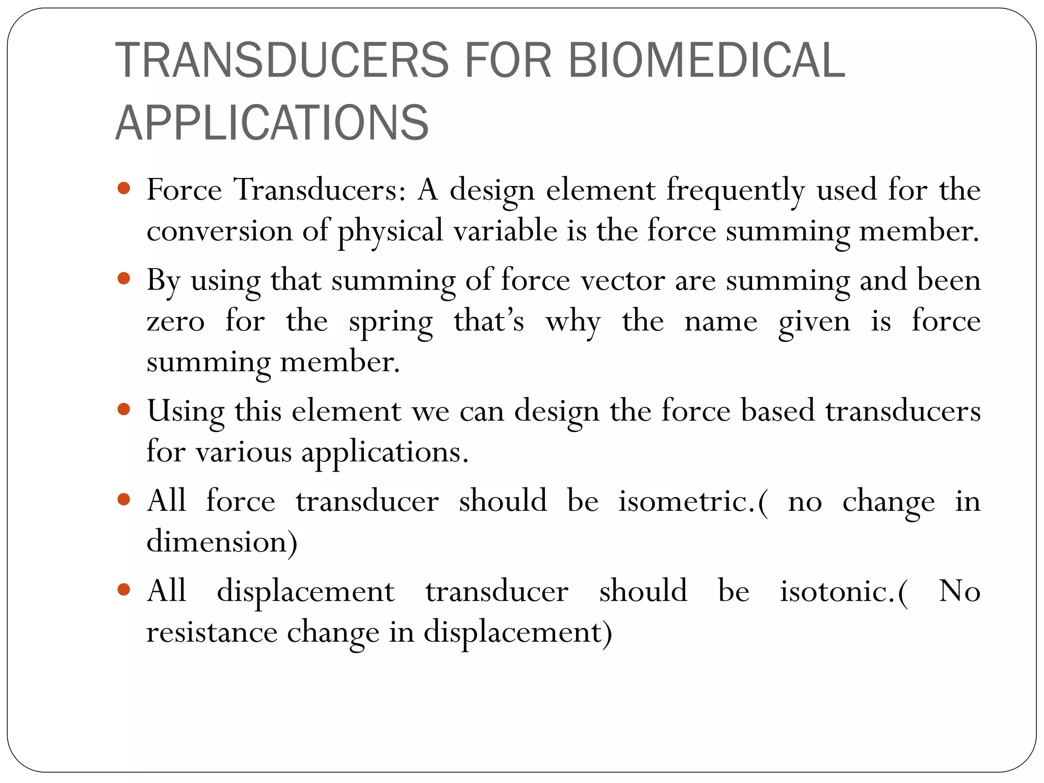 Basic transducer principles | PDF