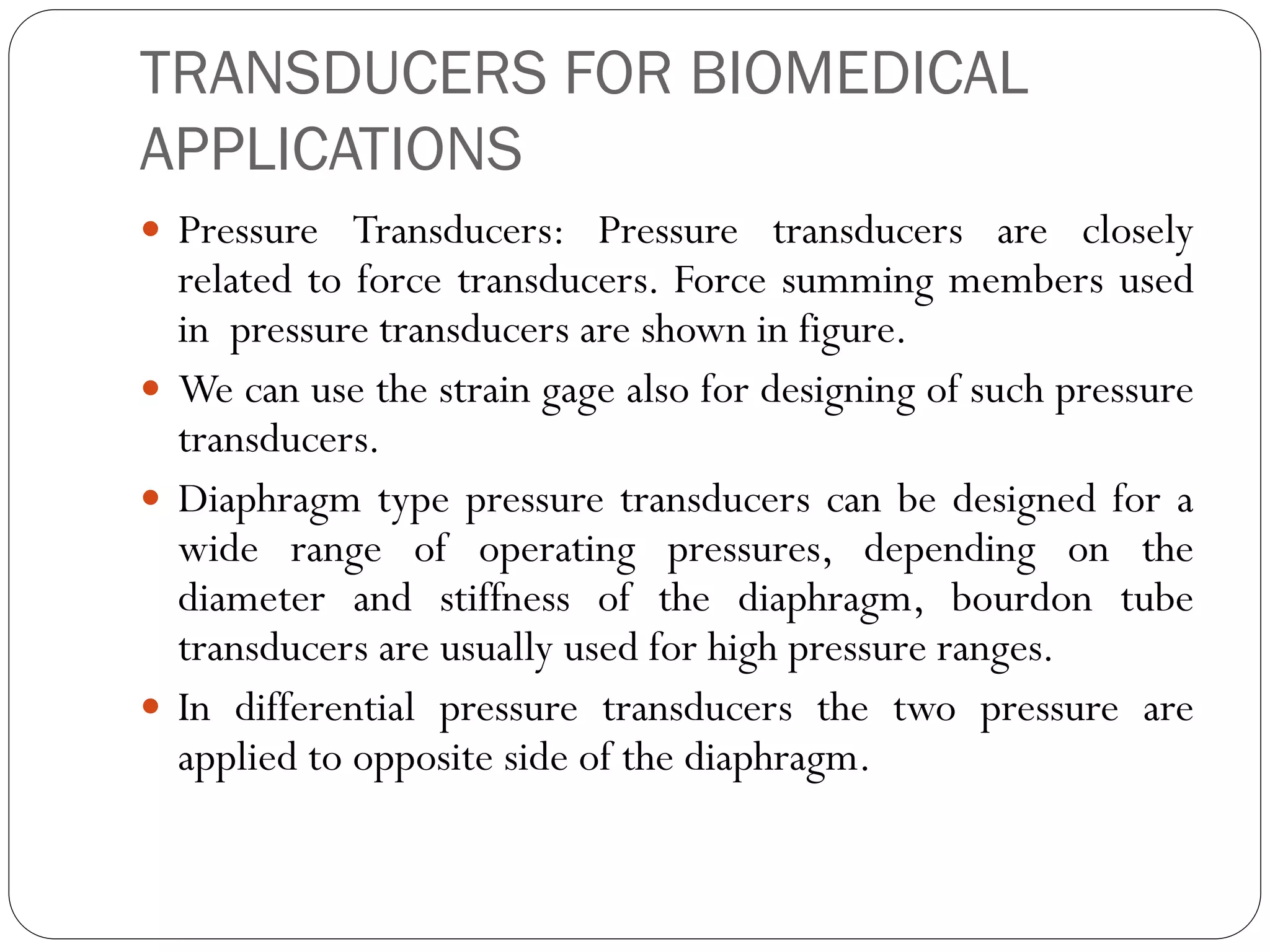 Basic transducer principles | PDF