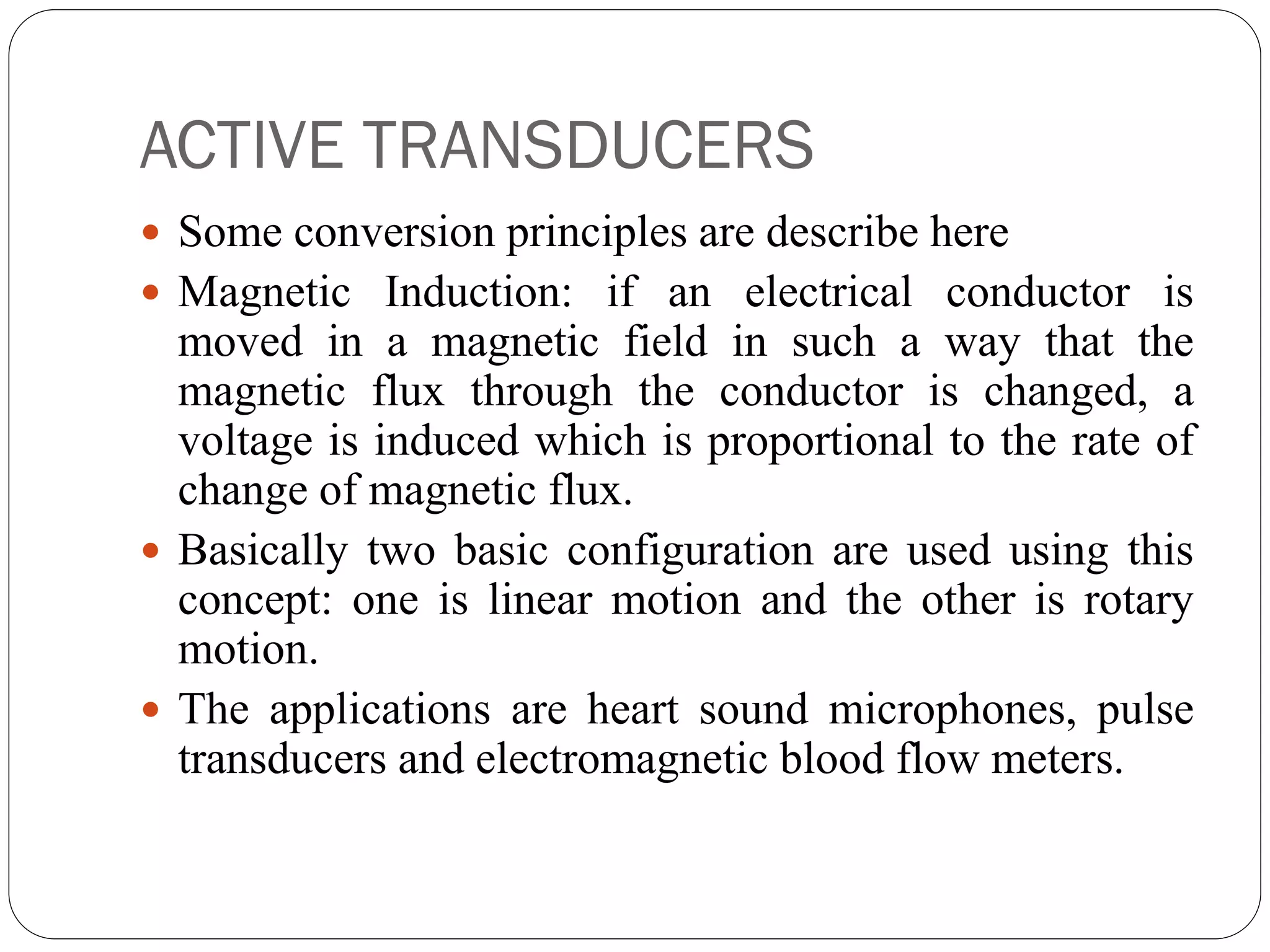 Basic transducer principles | PDF