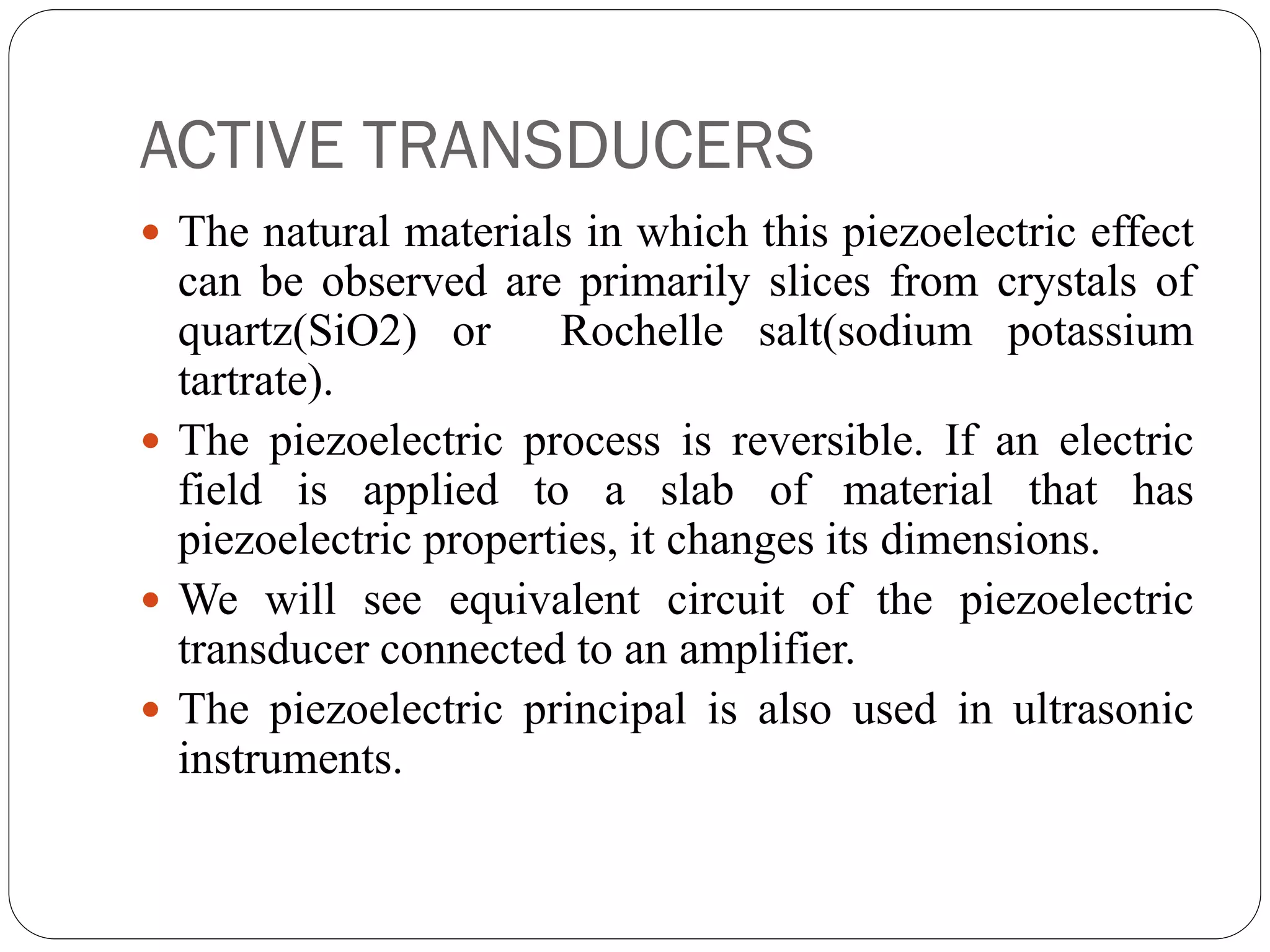 Basic transducer principles | PDF