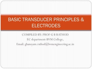 Basic transducer principles | PDF