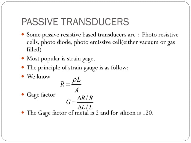 Basic transducer principles | PDF | Physics | Science
