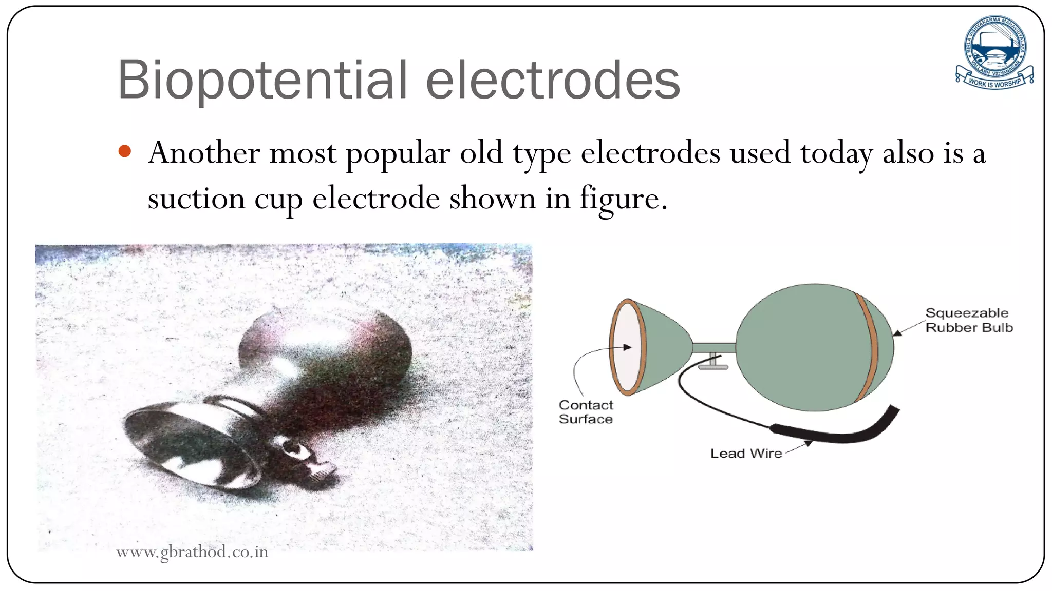 Topic 3 Bioelectrodes-sensors-transducers | PPT