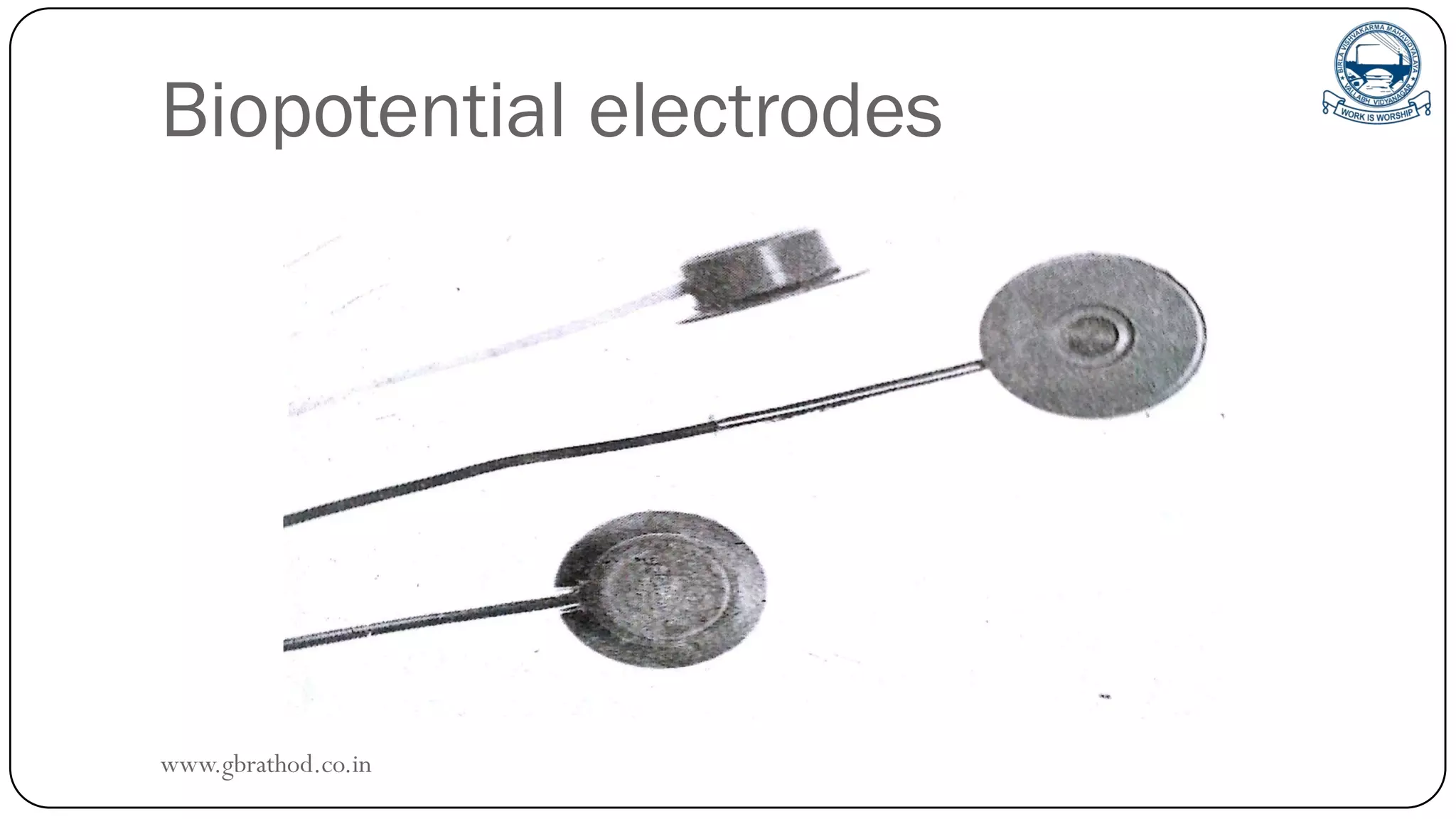 Topic 3 Bioelectrodes-sensors-transducers | PPT