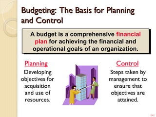 Topic 3 Budgeting - a comprehensive guidelines | PPT