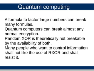 Network Security Topic 3 cryptography | ODP | Information and Network Security | Computing