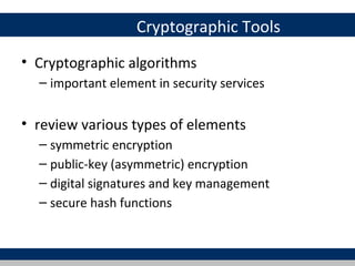Network Security Topic 3 cryptography | ODP | Information and Network ...