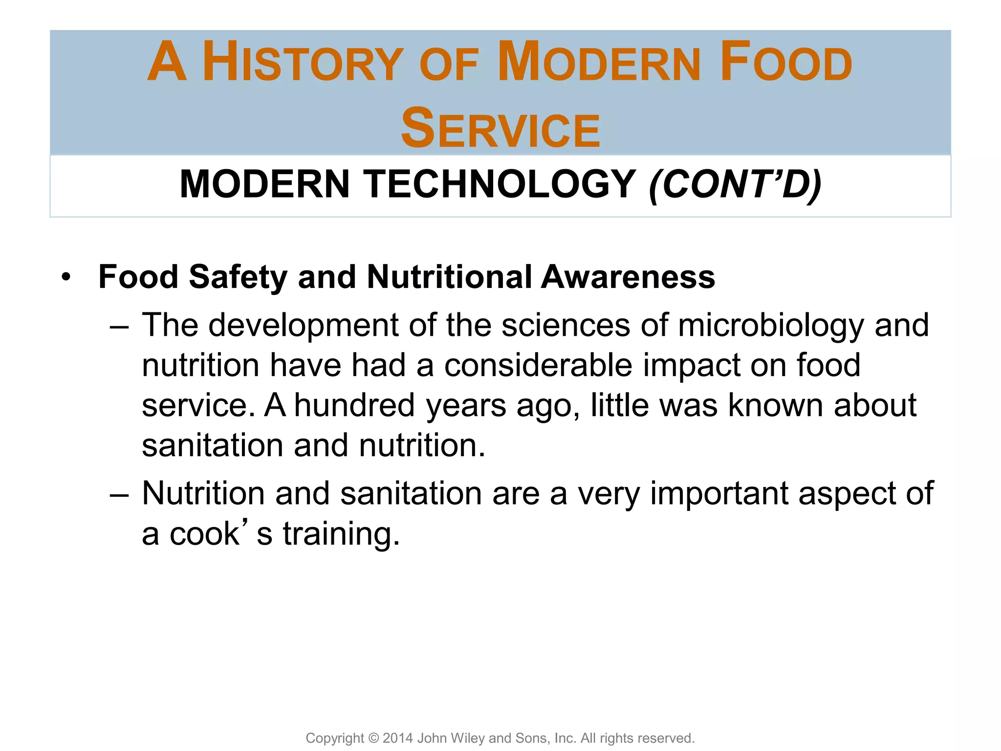 2015 DHK 2552 Topic 3 Culinary History (theory) | PPT