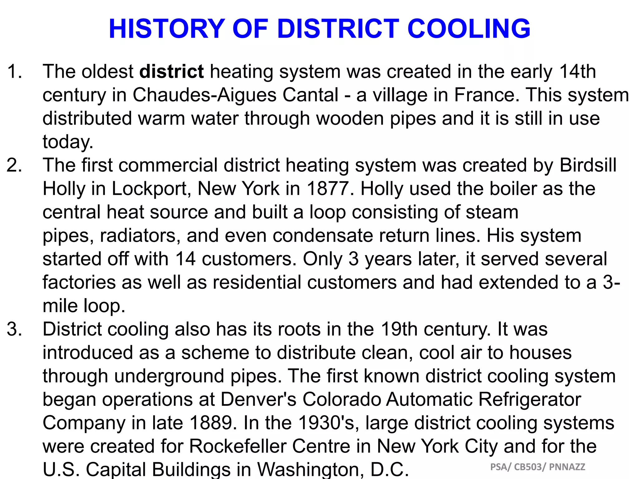 Topic 3 District Cooling System | PPTX
