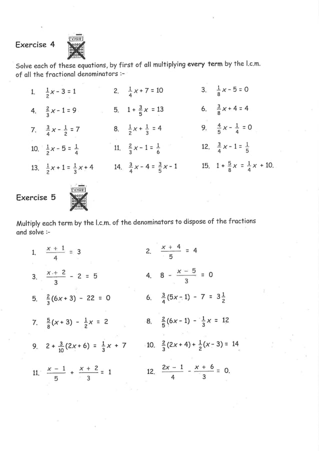 Topic 3 equations and inequations | PDF