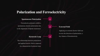 Topic3, Introduction, structure and applications of Ferroelectric polymers | PPTX