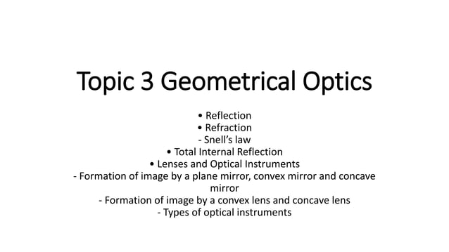 Topic 3 Geometrical optics.pptx