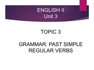 PAST SIMPLE | PPT