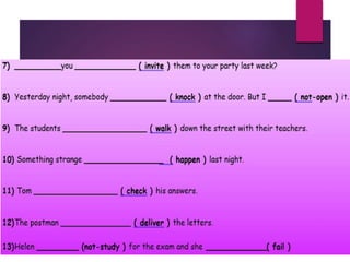 PAST SIMPLE | PPT