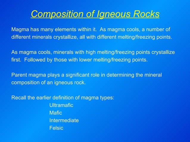 Topic 3 igneous rocks | PPT | Geology | Science