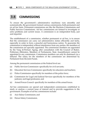 Topic 3 main components of the malaysian government system | PDF