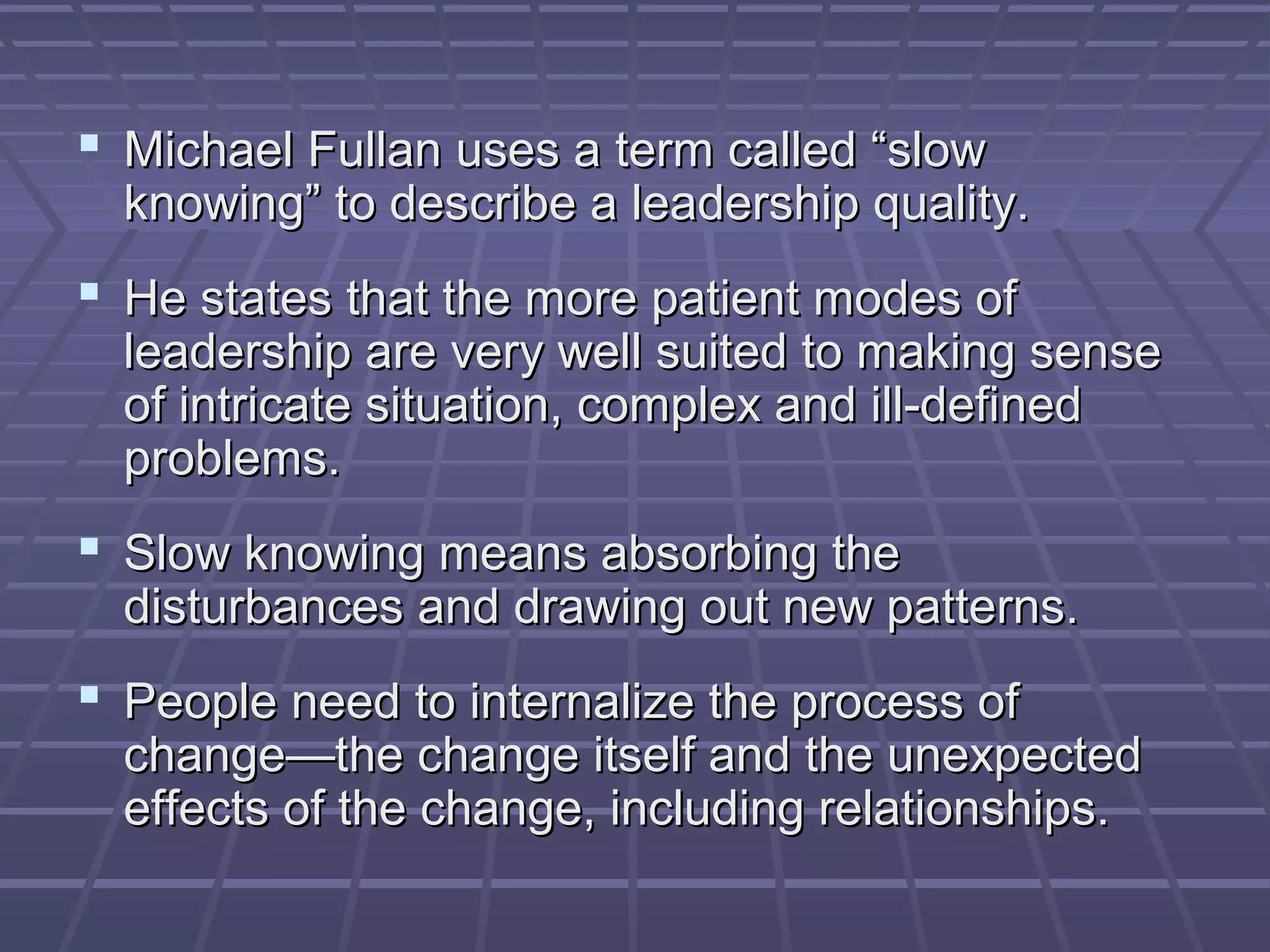 Topic 3 moral purpose and change fullan | PPT
