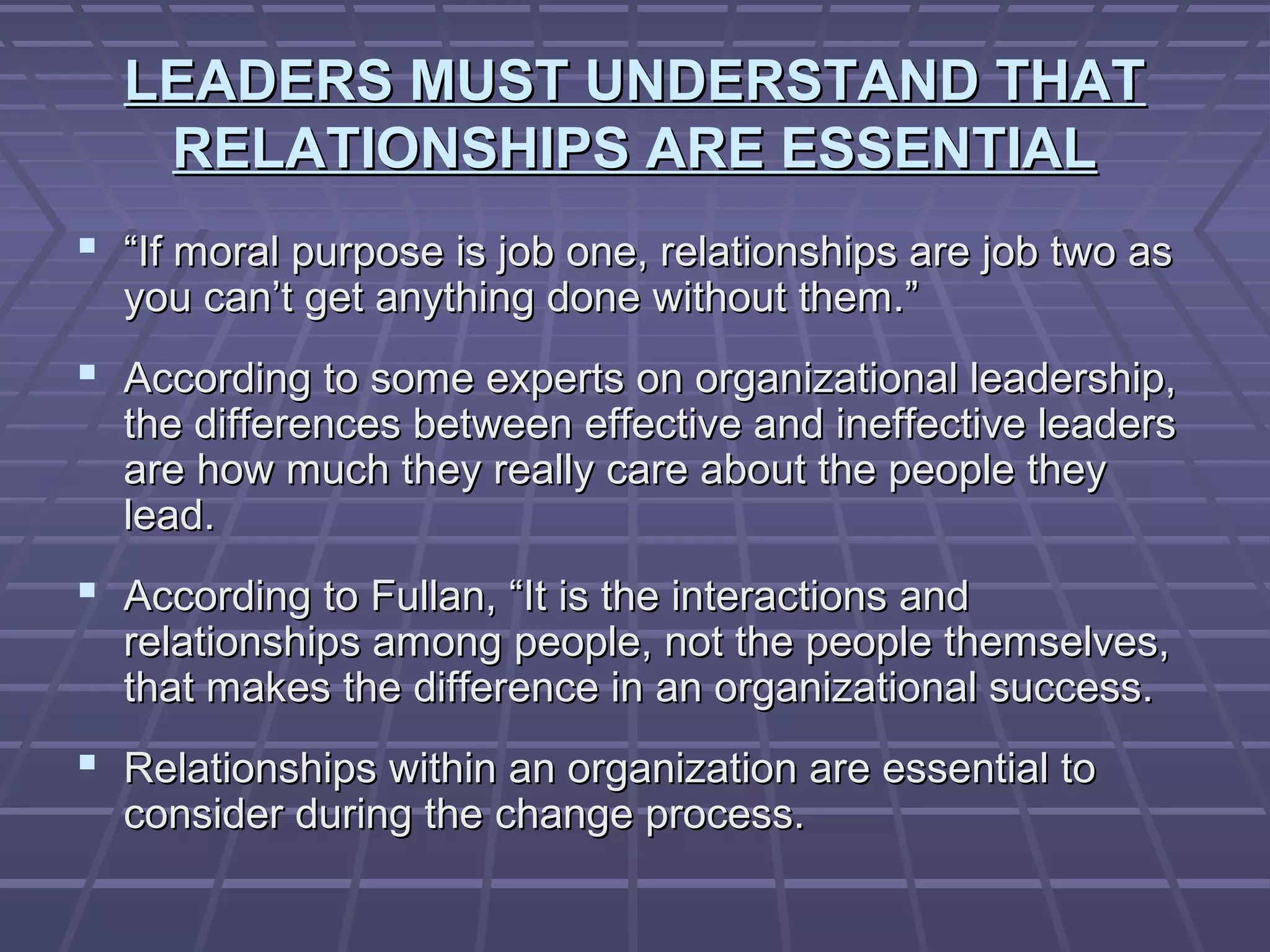 Topic 3 moral purpose and change fullan | PPT