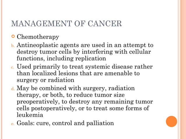 Topic 3 NCM 106 | PPT | Cancer | Diseases and Conditions